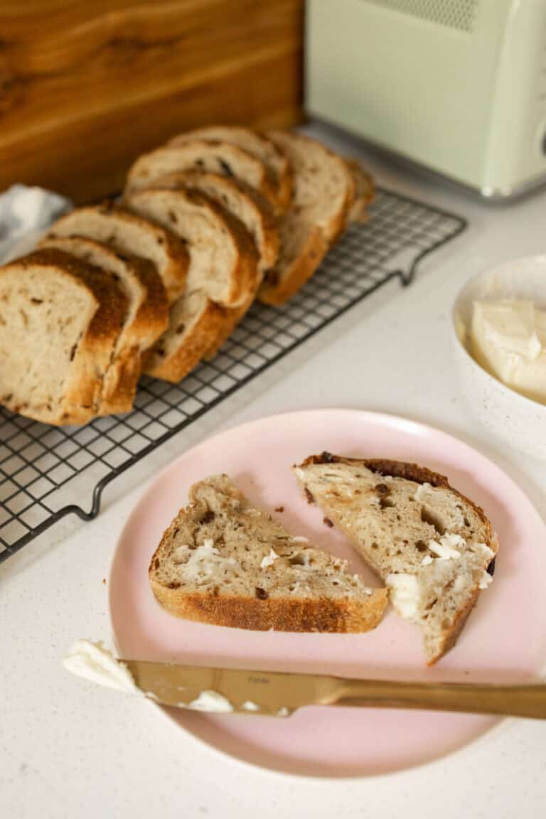 Raisin Sourdough Bread Loaf - sarahtherese.co