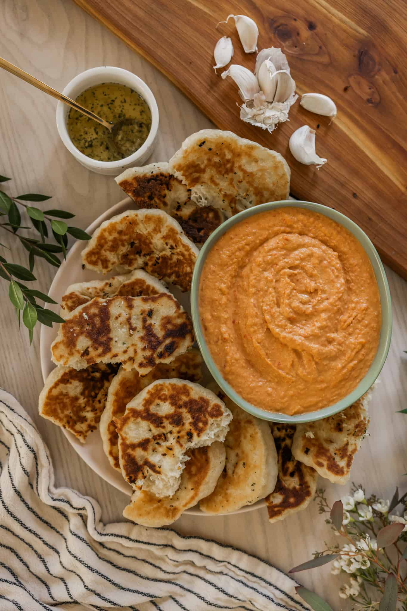 Roasted Red Pepper Peanut Butter Hummus - sarahtherese.co