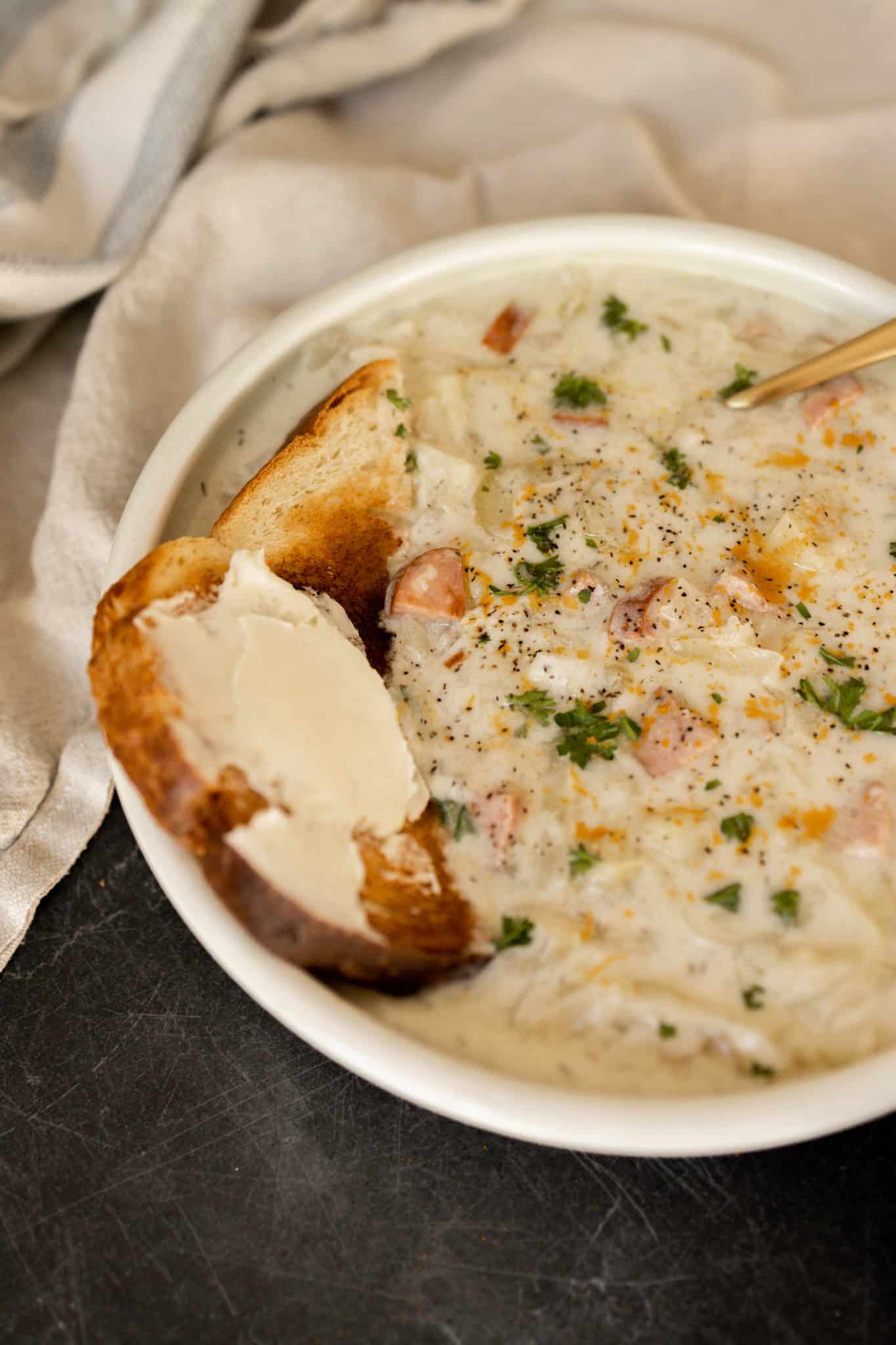 Sauerkraut Sausage Soup - sarahtherese.co