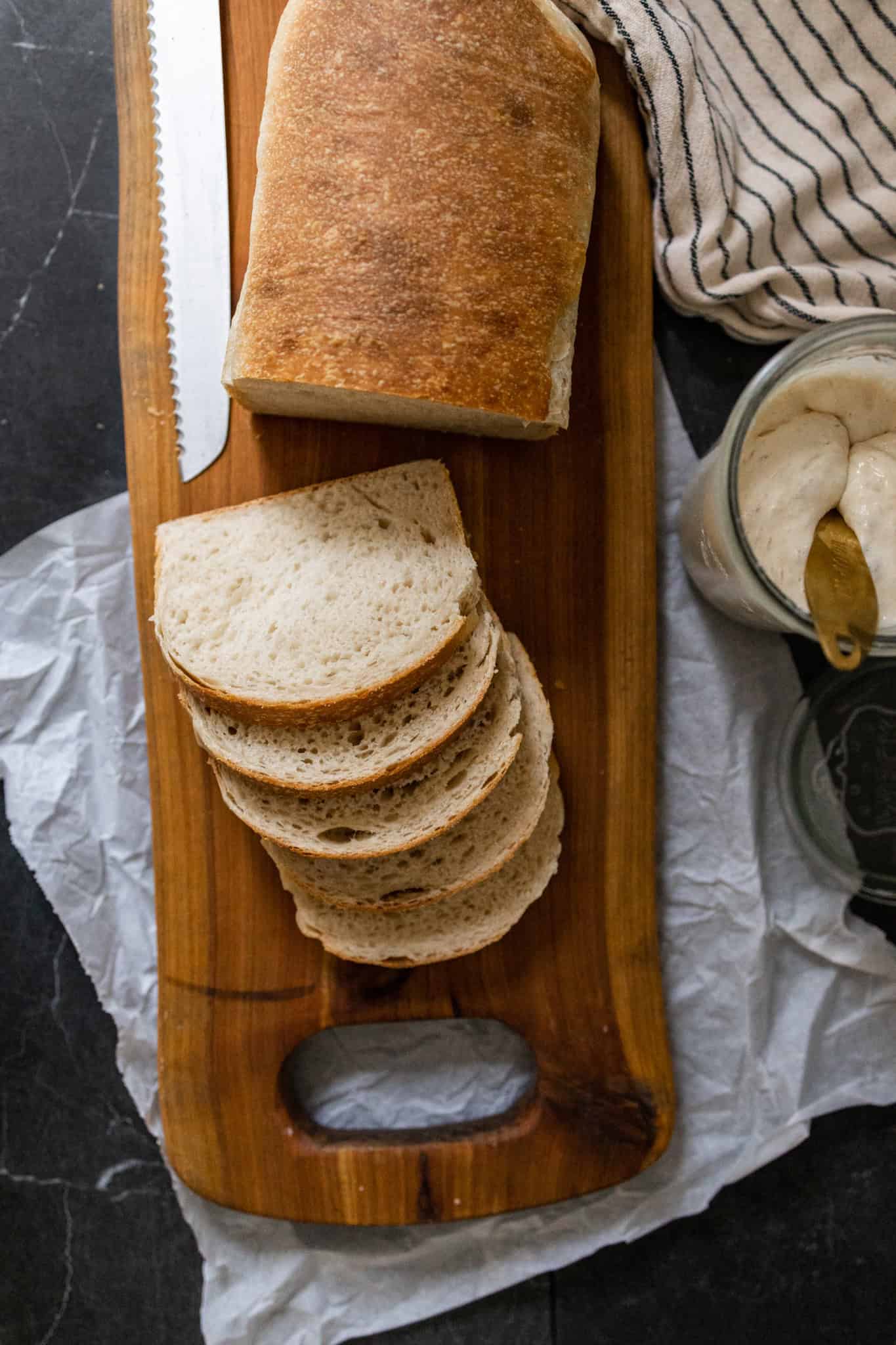Soft Sourdough Sandwich Loaf - sarahtherese.co
